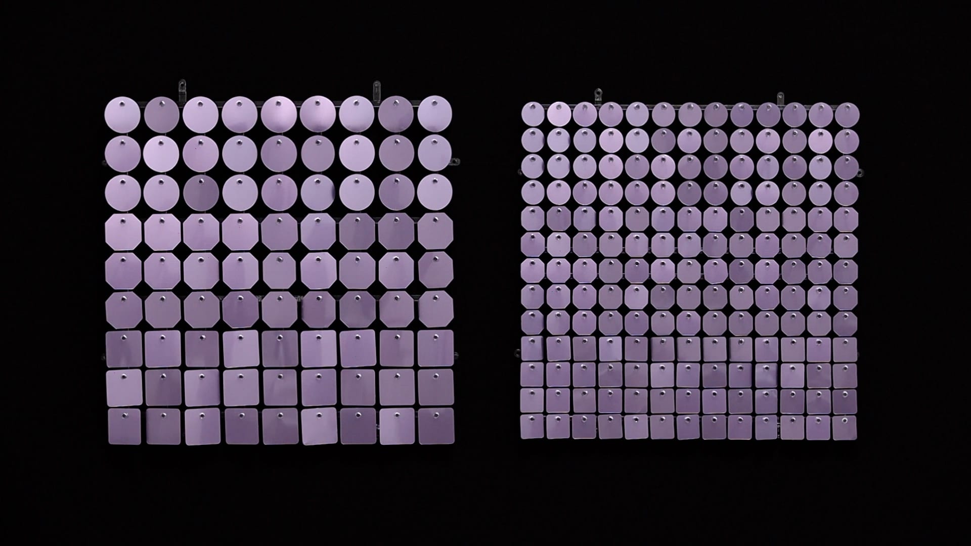 Lavender Colour Dynamic Sequin Panels - ShimmerTech